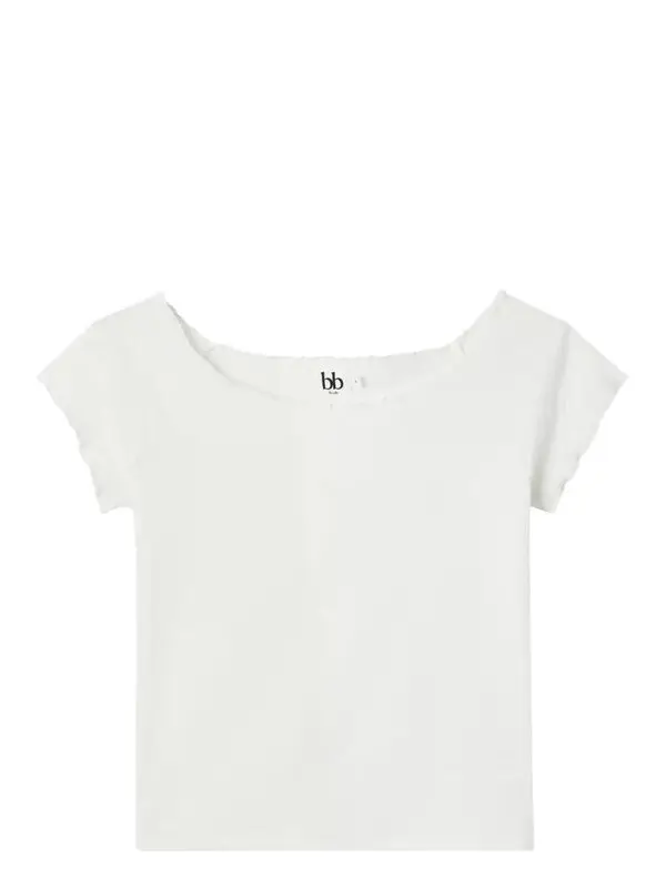 B+AB Lettuce Trim T-shirt - White