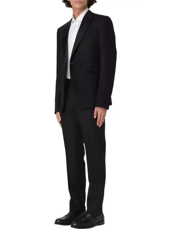 Emporio Armani Peak-lapel Single-breasted Suit - Black