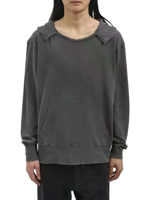 Our Legacy Raw-cut Pouch-pocket Hoodie - Grey