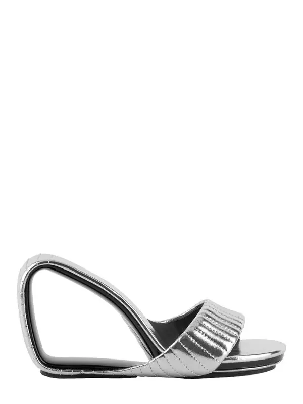 United Nude Mobius Hi Puffier Sandals - Silver Puffier