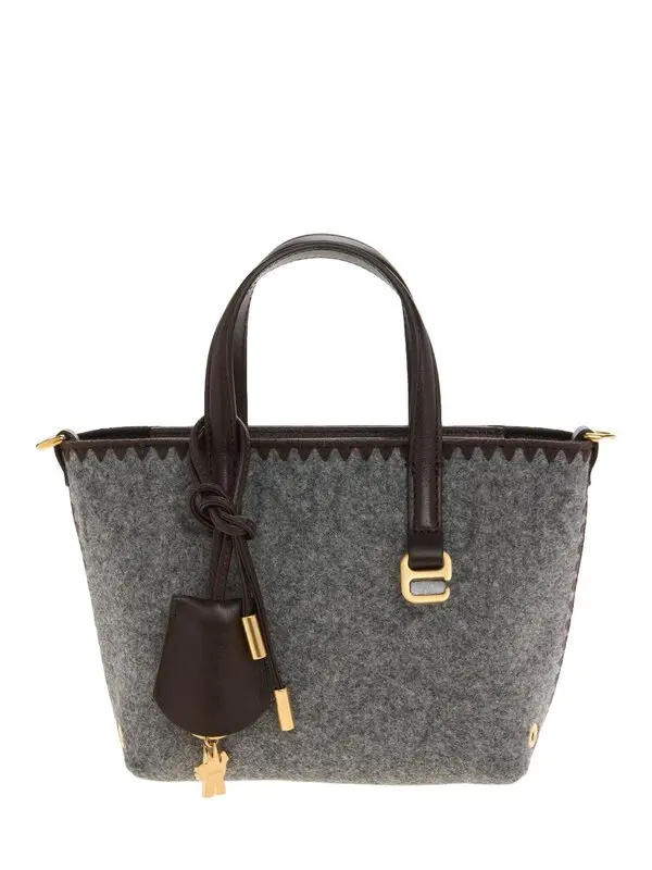 Moncler Very Micro Felt Tote Bag - Grey