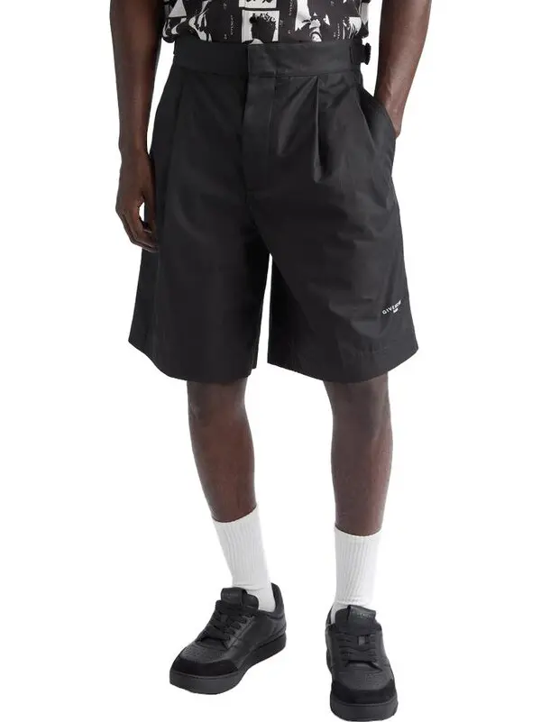 Givenchy Cotton Poplin Bermuda Shorts - Black