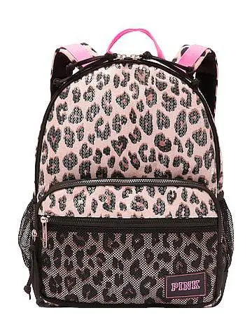 Pink Sequin Canvas Backpack - Print
