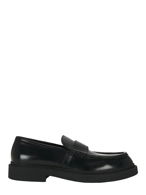 JIL SANDER Leather Loafers - Black
