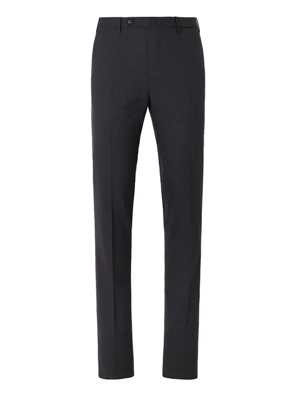 SLOWEAR Straight-leg Wool Suit Trousers - Gray