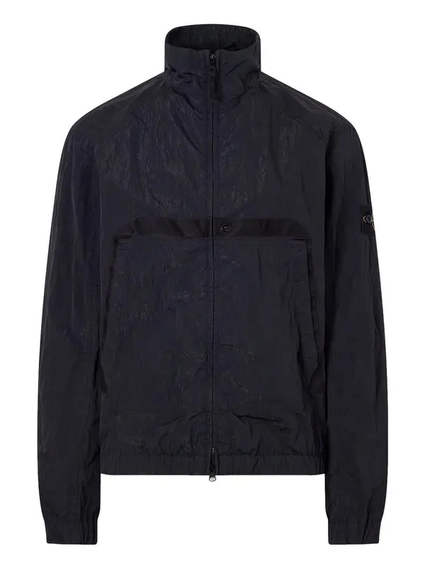 Stone Island Garment-dyed Shell Jacket - Black