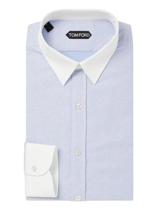 TOM FORD Silk Shirt - Blue