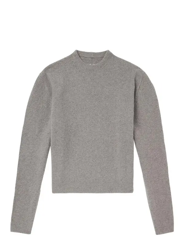 Rick Owens Cashmere-blend Fitted Sweater - Gray