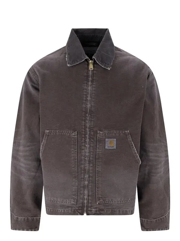 Carhartt Work In Progress Og Arcan" Organic Cotton Jacket - Brown