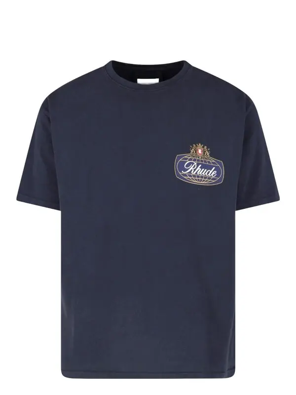 Rhude T-shirt "safari Crest - Black