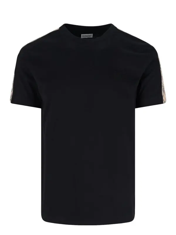 Burberry T-shirt "check - Black