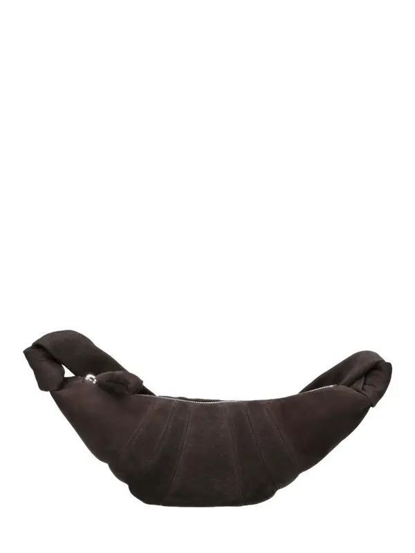 LEMAIRE Small Shoulder Bag "croissant - Brown