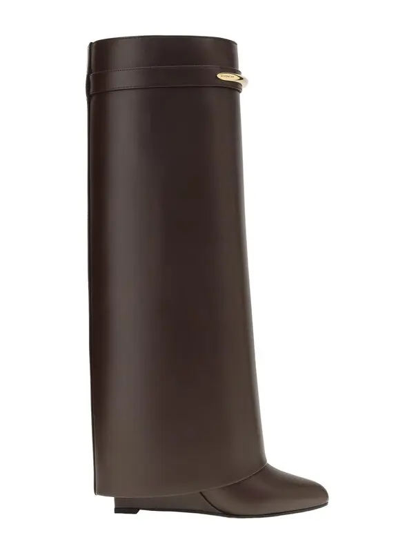 Givenchy Leather Shark Boots - Brown