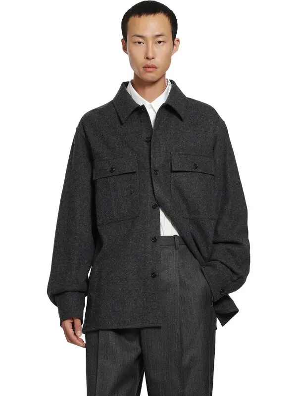 JIL SANDER Overshirt 44 - Grey