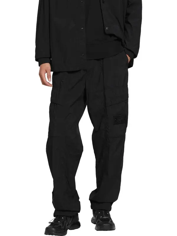 Stone Island Nylon Smerigliato Cargo Pants - Black