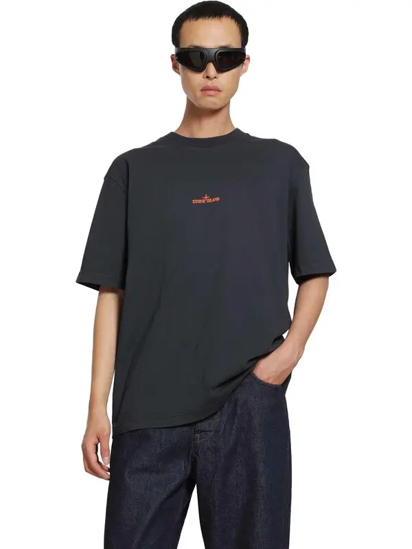 Stone Island 2100001 Cotton Jersey T-shirt - Blue