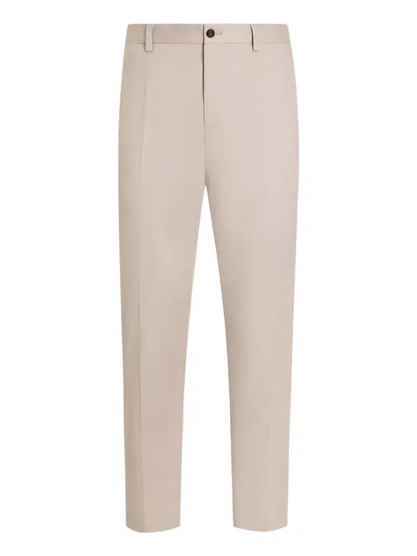 Dolce & Gabbana Tailored Cotton Trousers - Green