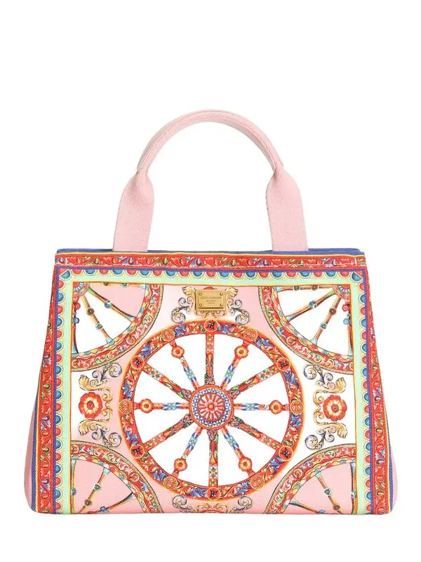 Dolce & Gabbana Carretto-print Canvas Shopper Bag - Multicolor