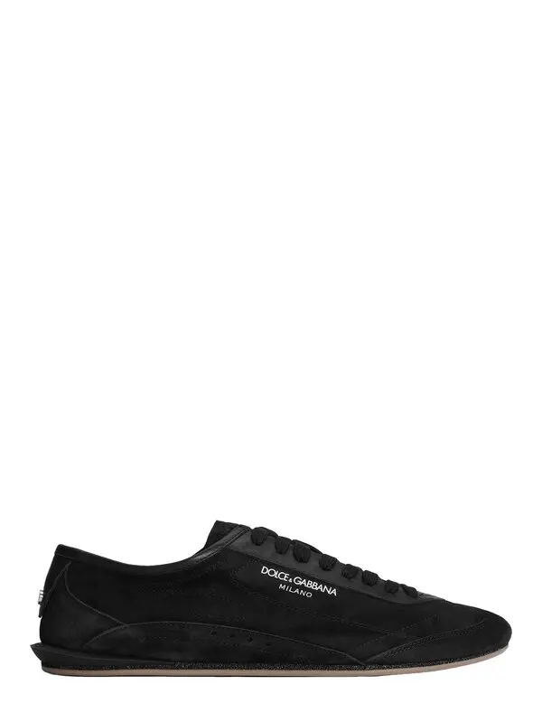 Dolce & Gabbana Calfskin Gimondi Plus Sneakers - Black