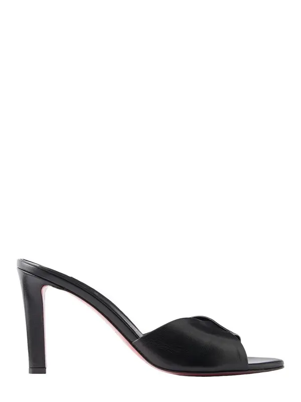CHRISTIAN LOUBOUTIN Fanny Leather Mules - Black