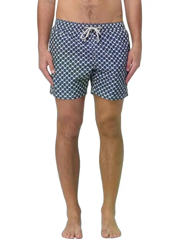 MC2 SAINT BARTH Crab Print Swim Shorts - Blue