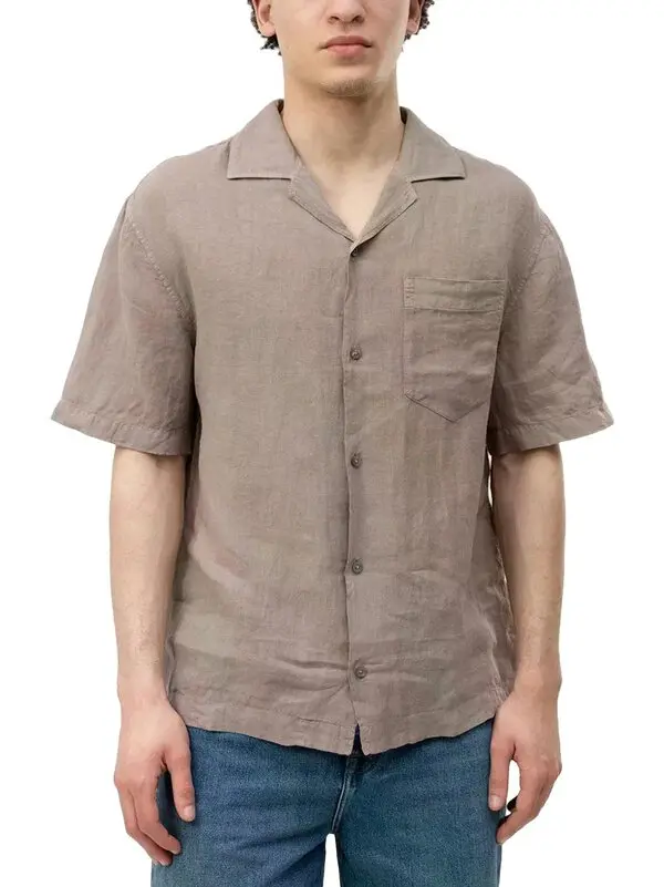 Hugo Patch-pocket Short-sleeve Shirt - Brown