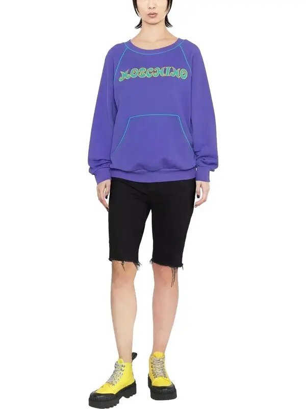 Moschino Embroidered Sweatshirt - Blue