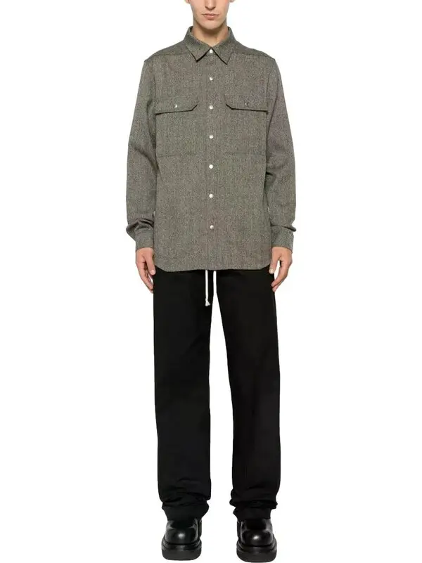 Rick Owens Dietrich Drawstring Trousers - Black
