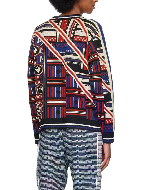 Ahluwalia Quadri Knit Sweater - Red