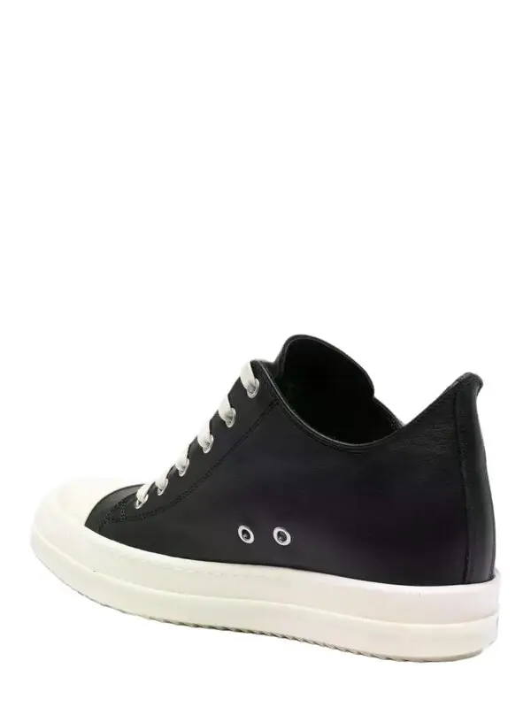 Rick Owens Lace-up Leather Sneakers - Black