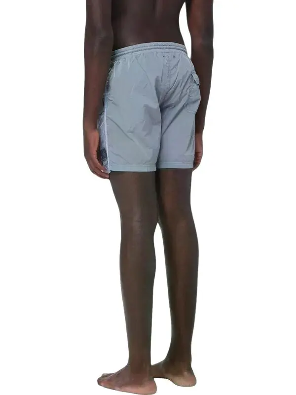 BLAUER. Boxer Drawstring Swim Shorts - Grey