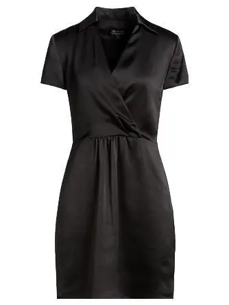Armani Exchange Satin Mini Dress - Black