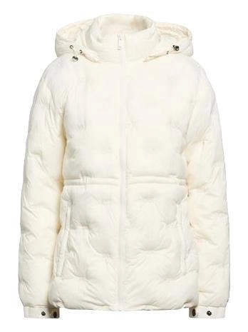 Iceberg Puffer Jacket With Detachable Hood - Cream