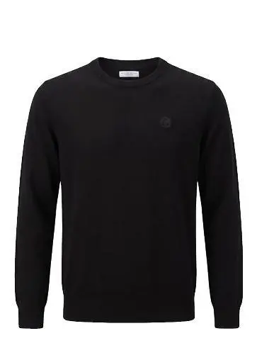 NORTH SAILS Crewneck Embroidered Logo Sweater - Black