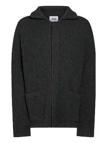 Alpha Studio Wool & Cashmere Cardigan - Grey