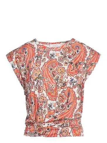 Rabanne Paisley Print Viscose Blend Top - Red