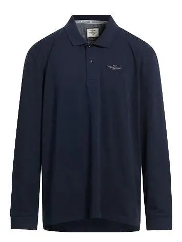 AERONAUTICA MILITARE Polo Shirt Size Cotton, Elastane - Navy