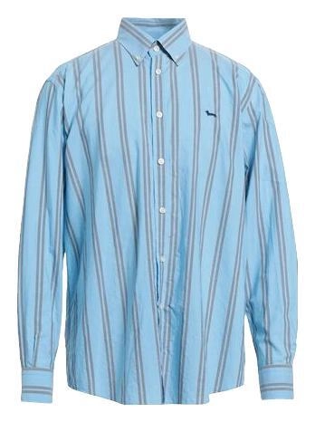 HARMONT & BLAINE Shirt Size Cotton, Lyocell - Azure