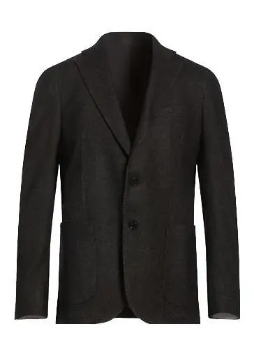 TOMBOLINI Blazer Size Wool, Cotton, Cashmere, Elastane - Black
