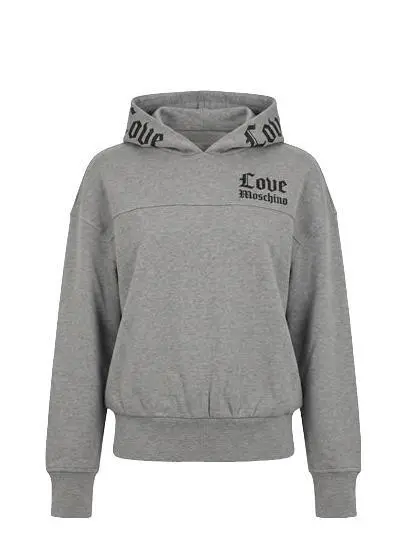 Moschino Cotton And Elastane Sweatshirt - Grey