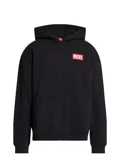 DIESEL® Cotton French Terry Hoodie - Black