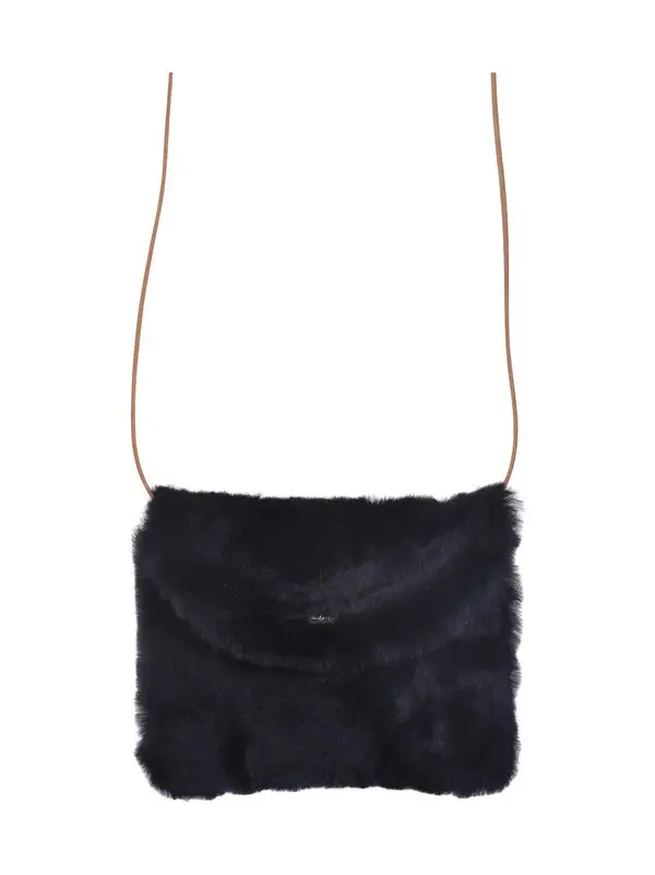 OWEN BARRY Sheepskin Crossbody Bag - Black