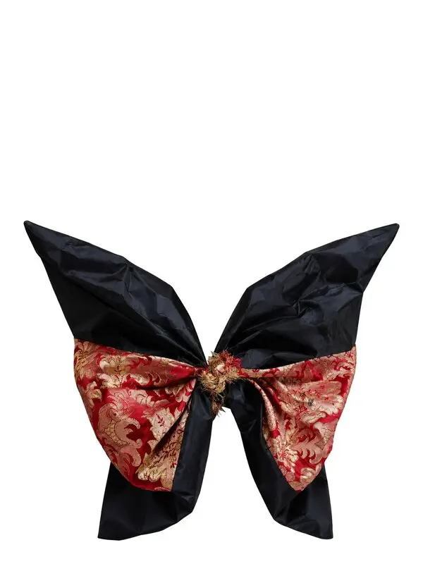 MIRO MISLJEN Black / Red Bow Detail Top - Black/red