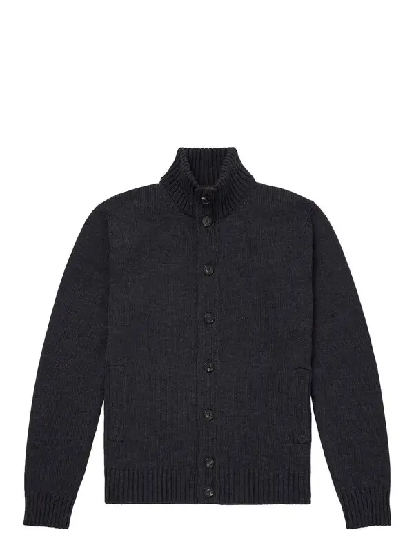 SLOWEAR Wool Cardigan - Gray