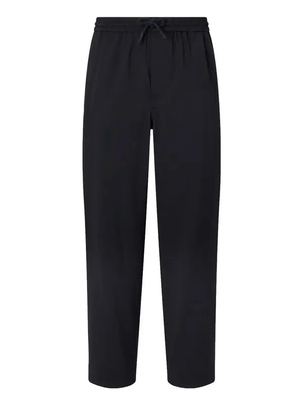Loewe Straight-leg Wool Drawstring Trousers - Black