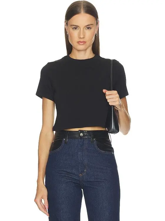 FAVORITE DAUGHTER The Laura Crop Top - Black