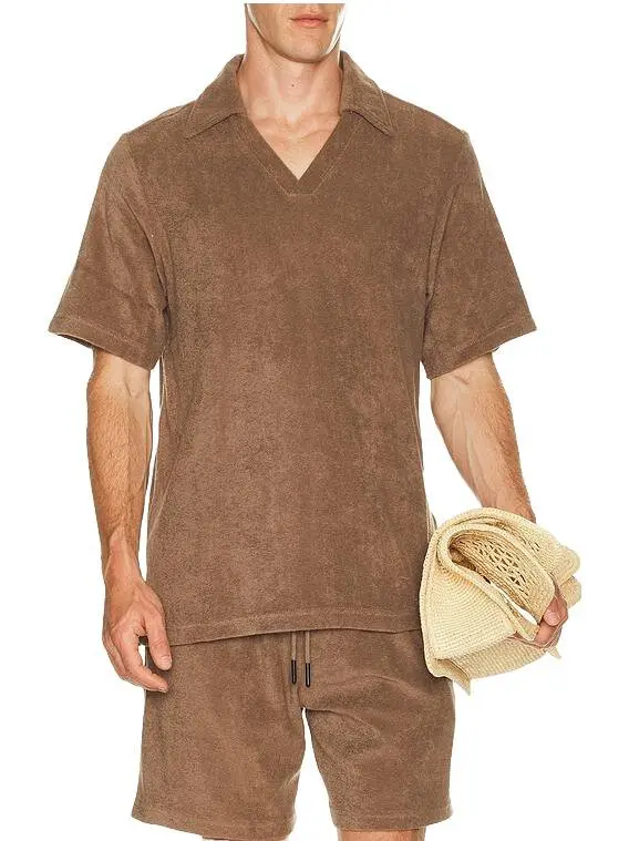 Oas Serif Polo - Brown