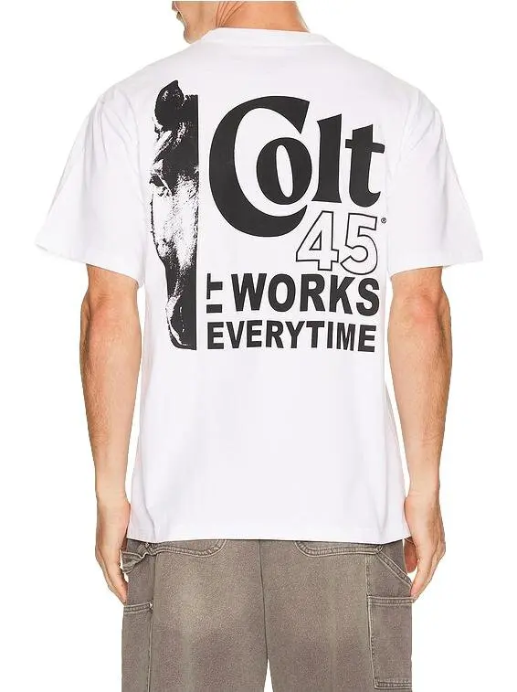 PHILCOS Colt 45 Works Every Time Tee - White