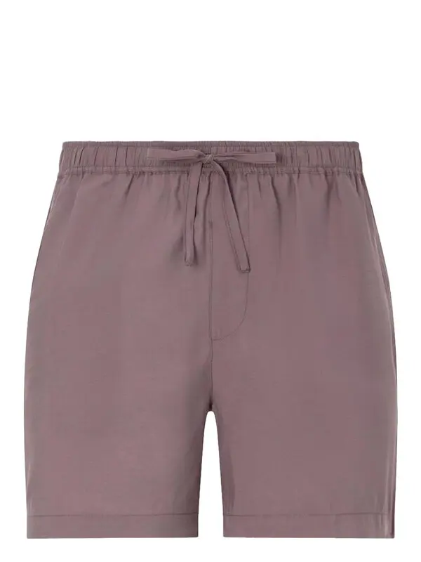 FRAME Summer Boxer Straight-leg Shell Shorts - Brown
