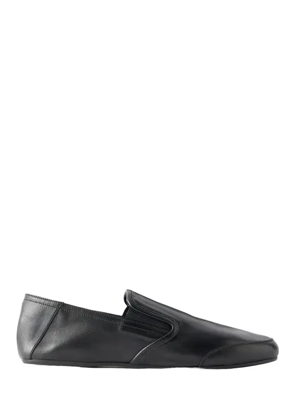 JAMIE HALLER Wushu Leather Slippers - Black